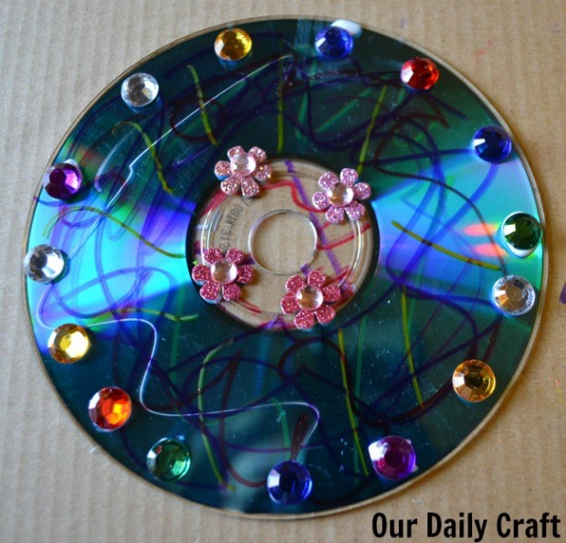 Decorate an Old CD - Our Daily Craft
