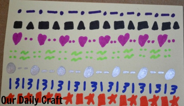 Make a Repeating Pattern {Craft Challenge, Day 87} - Our Daily Craft