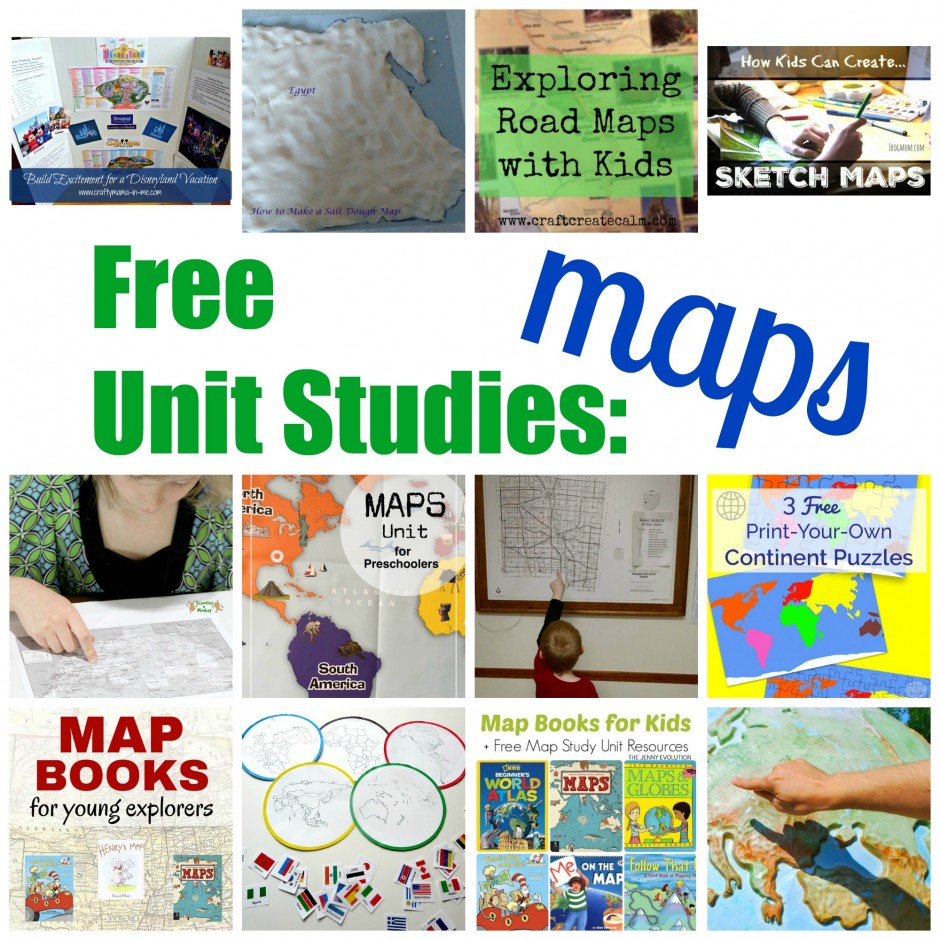 Using Maps as An Idea for Art Projects - Our Daily Craft