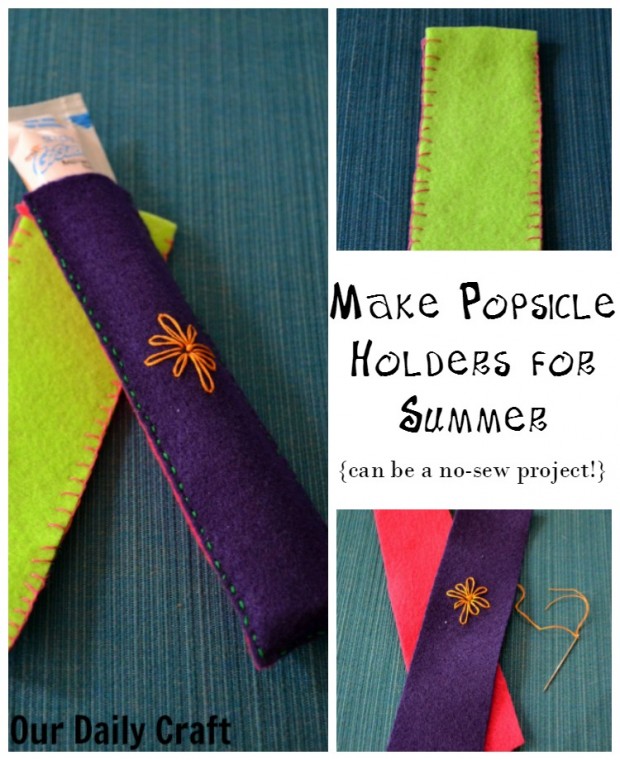 Make Popsicle Holders to Keep Kids' Hands from Freezing