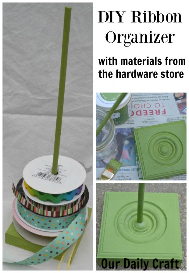 DIY Ribbon Organizer {Craft Challenge, Day 133} - Our Daily Craft