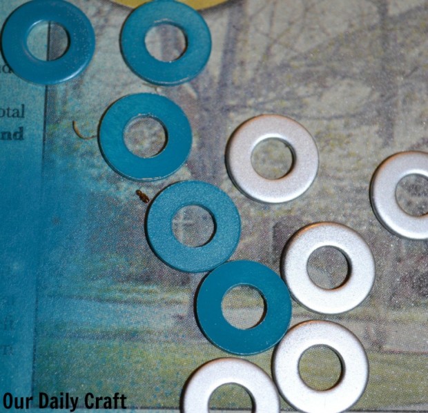 Painted Washers {Craft Challenge, Day 131} - Our Daily Craft