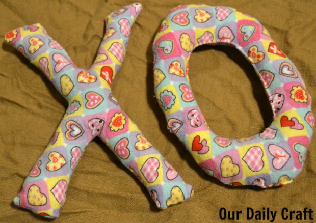 X and O Softies to Sew for Valentine's Day - Our Daily Craft