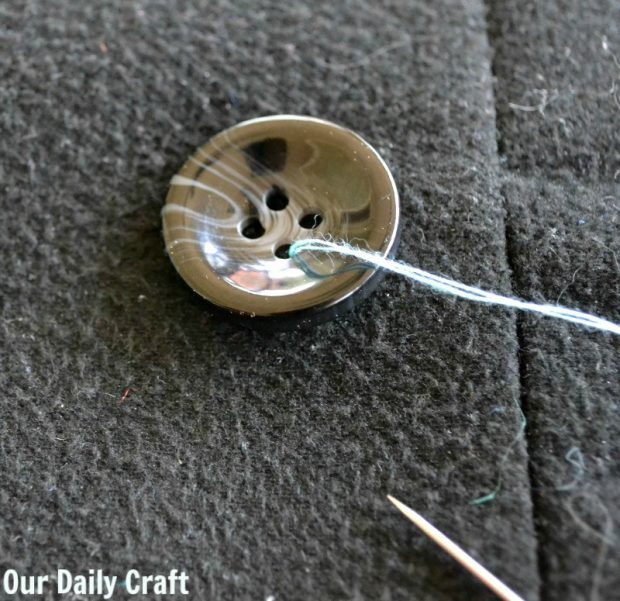 How to Sew a Button on a Coat and Make it Last - Our Daily Craft