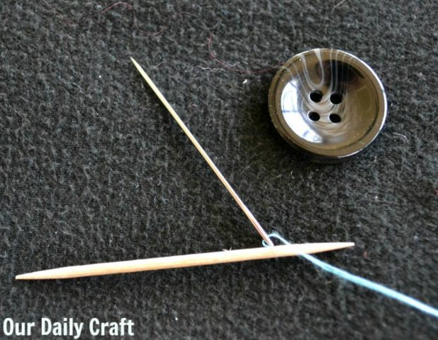 How to Sew a Button on a Coat and Make it Last - Our Daily Craft