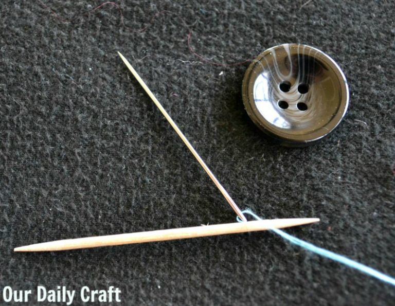 How to Sew a Button on a Coat and Make it Last - Our Daily Craft