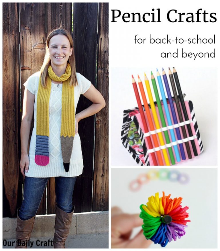 Fun Pencil Crafts for Back to School and Beyond - Our Daily Craft