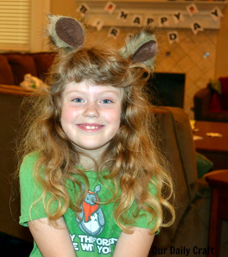 How to Make Easy Ewok Ears and Hoods - Our Daily Craft