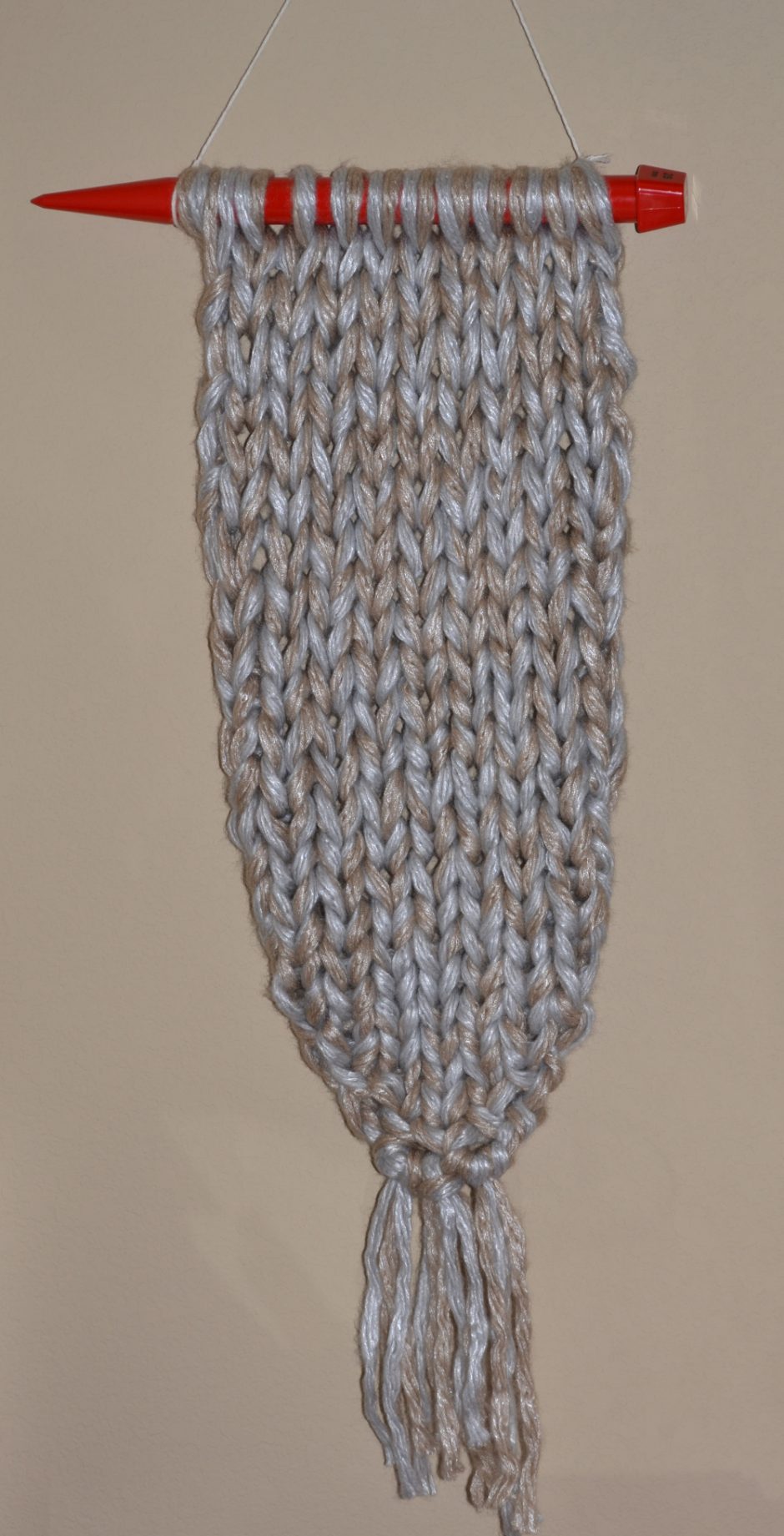 How to Make a Super Simple Knit Wall Hanging - Our Daily Craft