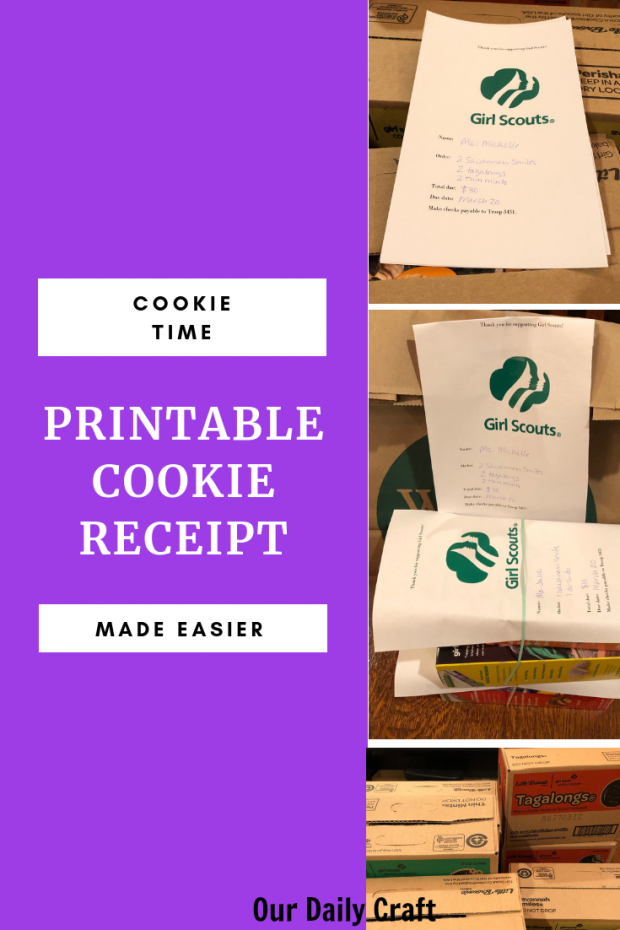 Make Cookie Time Easier with this Printable Girl Scout Cookie Receipt ...