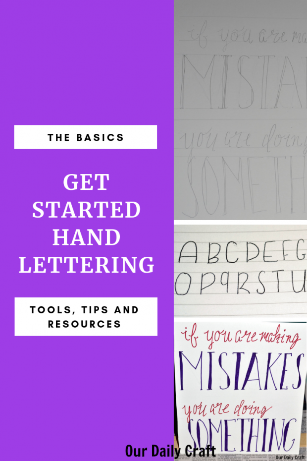 Your Quick Start Guide to Learn Hand Lettering - Our Daily Craft