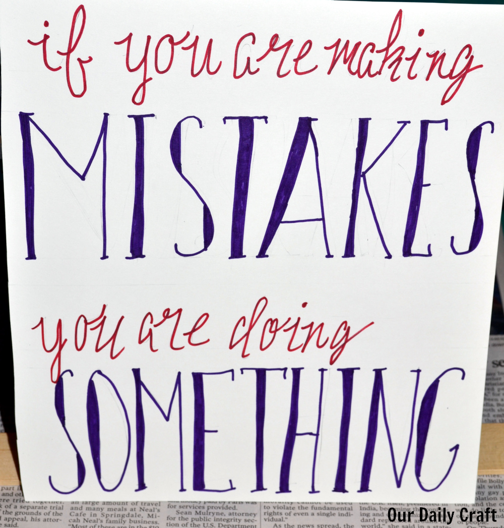 Your Quick Start Guide to Learn Hand Lettering - Our Daily Craft