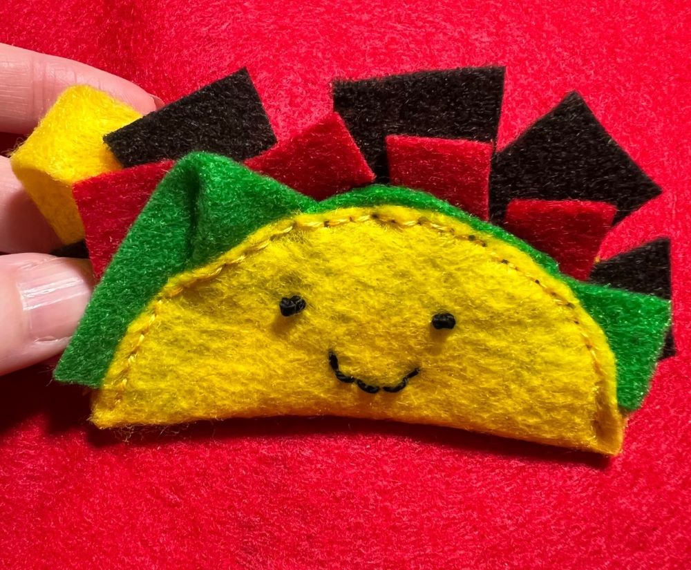 DIY Felt Taco Ornament - Our Daily Craft