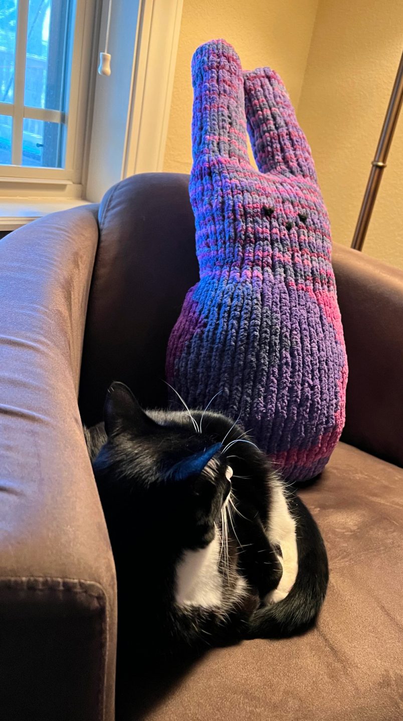 Giant Peep Bunny Knitting Pattern - Our Daily Craft