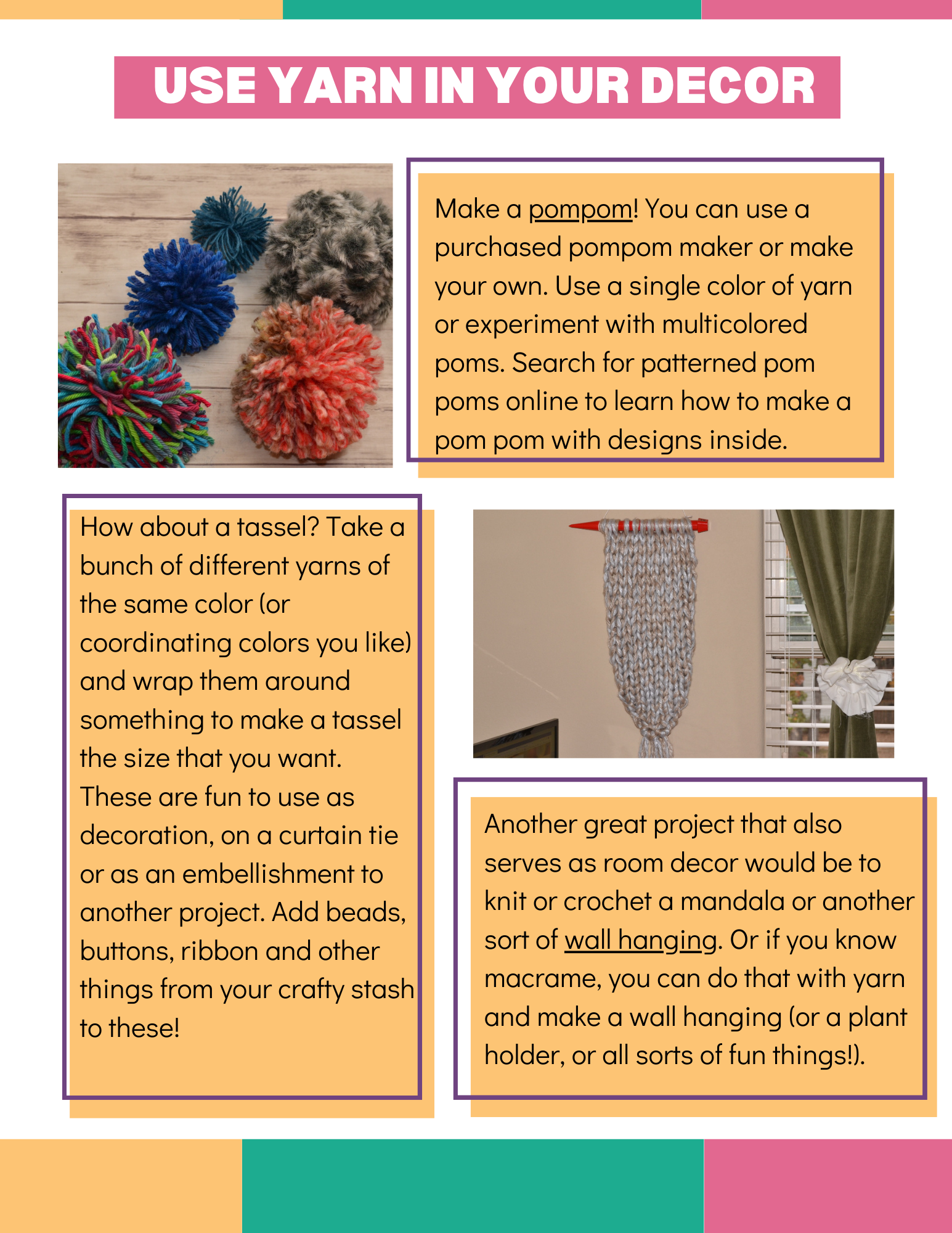 Get 70+ Ideas for Using Your Craft Supplies - Our Daily Craft