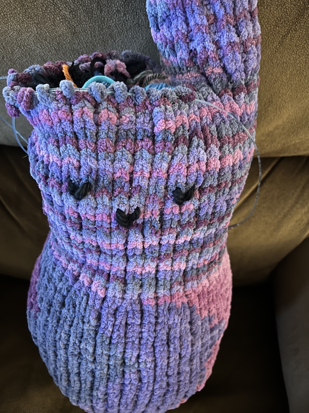 Giant Peep Bunny Knitting Pattern - Our Daily Craft