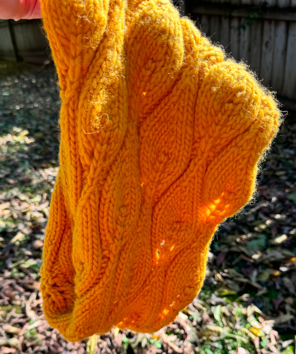 Candle Flame Cowl Knitting Pattern - Our Daily Craft