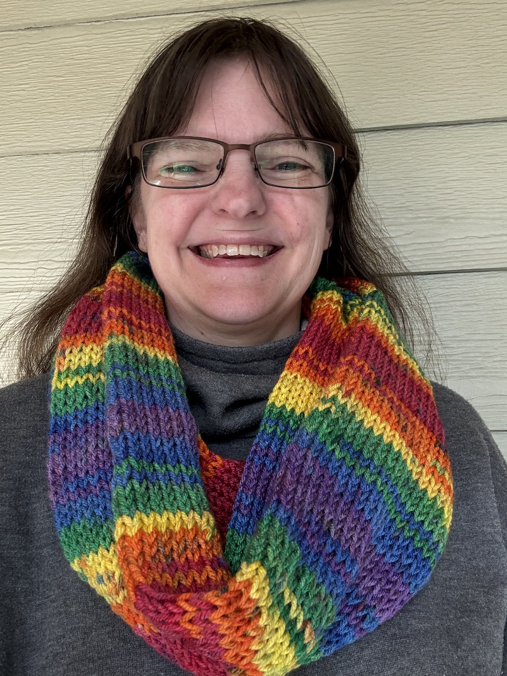 Loop Scarf Knitting Machine Pattern - Our Daily Craft