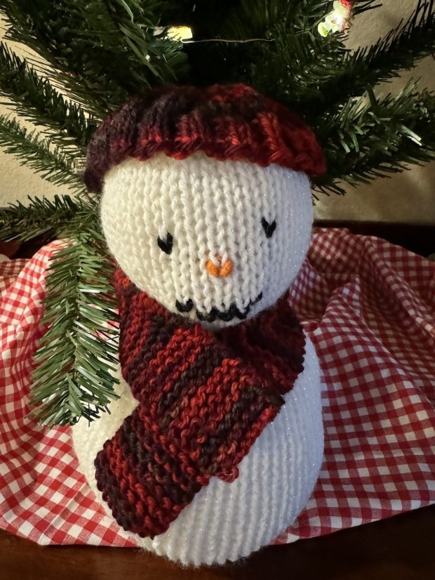 Easy Snowman Knitting Pattern - Our Daily Craft