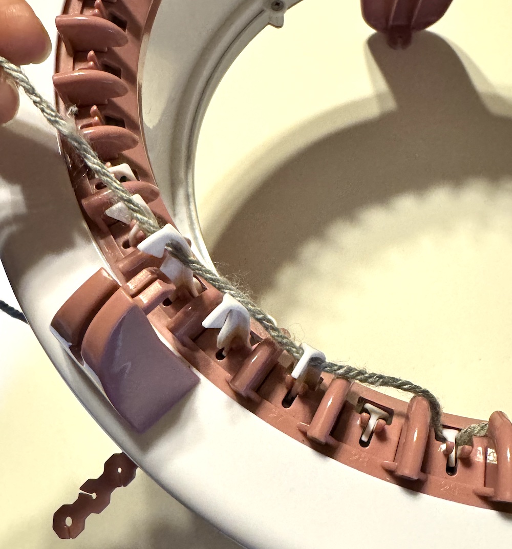 Loop Scarf Knitting Machine Pattern - Our Daily Craft