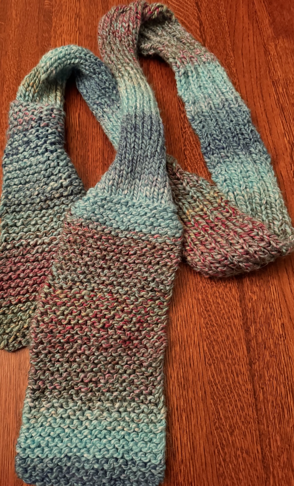 Sampler Scarf Knitting Pattern: An Easy Way to Learn to Knit - Our ...