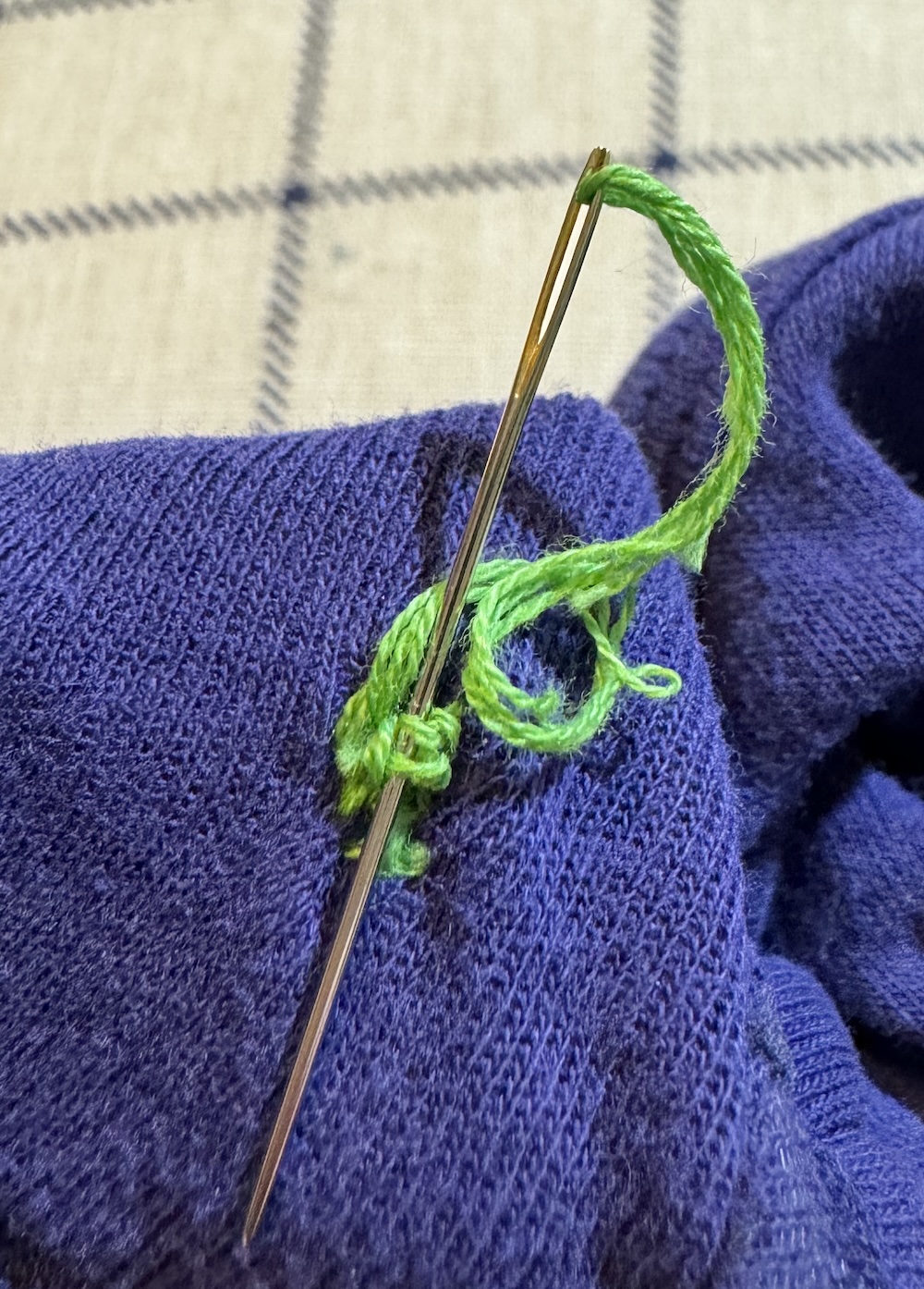 Visible Mending Embroidery Project - Our Daily Craft