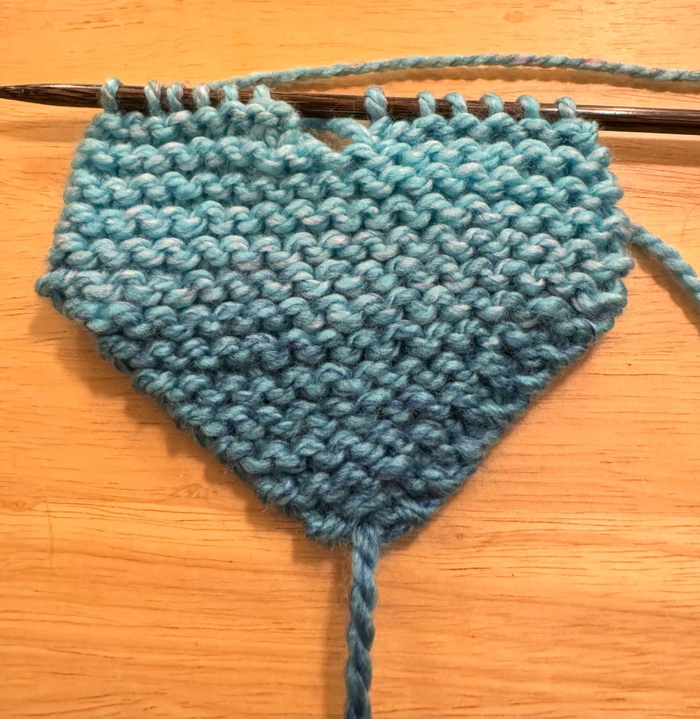 Flat Heart Knitting Pattern - Our Daily Craft