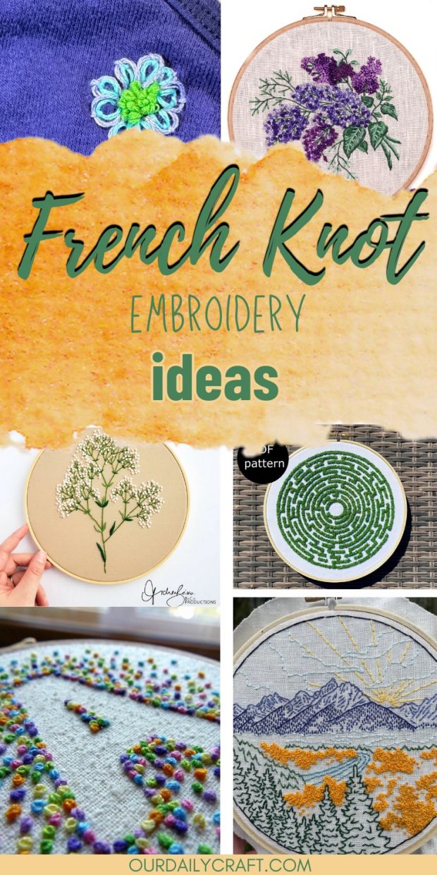 Ways to Use French Knots in Embroidery - Our Daily Craft