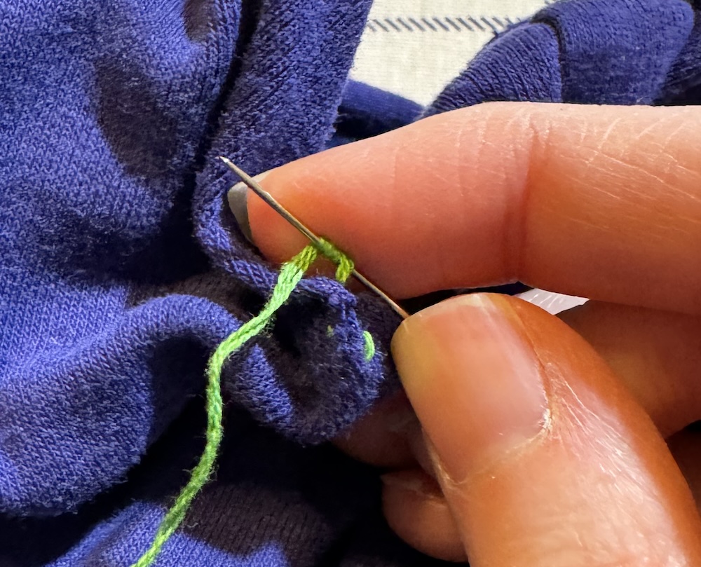 Visible Mending Embroidery Project - Our Daily Craft