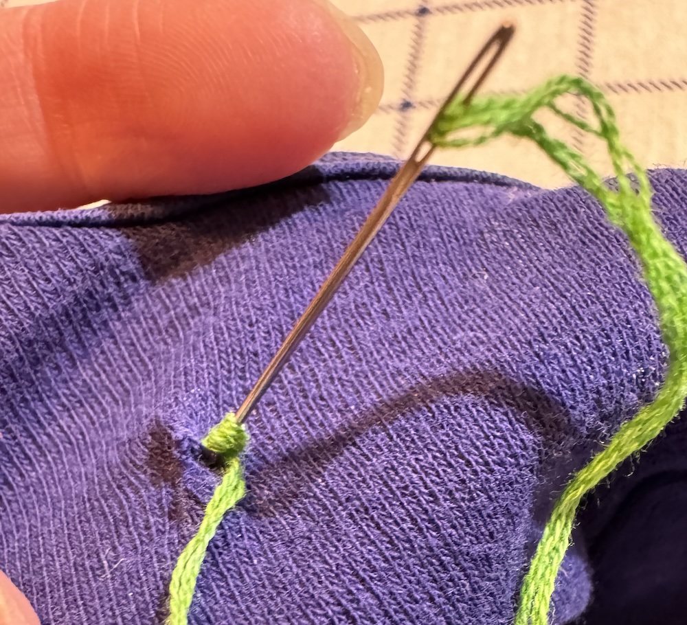 Visible Mending Embroidery Project - Our Daily Craft