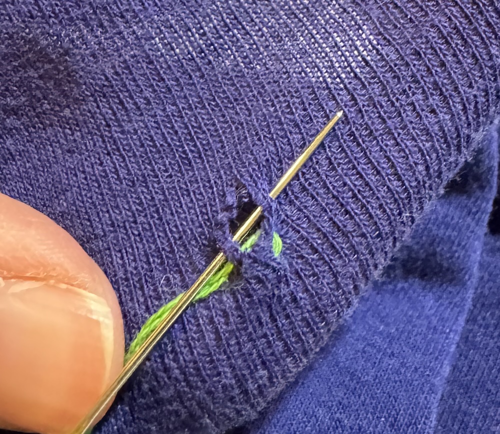 Visible Mending Embroidery Project - Our Daily Craft