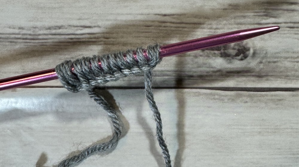 How to Purl - Learning to Knit with the Purl Stitch - Our Daily Craft
