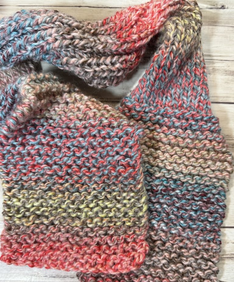 Sampler Scarf Knitting Pattern: An Easy Way to Learn to Knit - Our ...