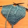 Flat Heart Knitting Pattern - Our Daily Craft