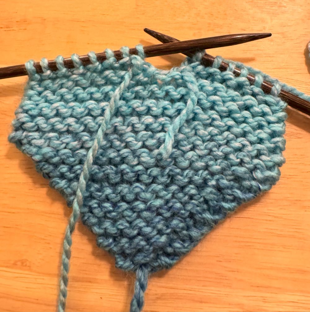 Flat Heart Knitting Pattern - Our Daily Craft