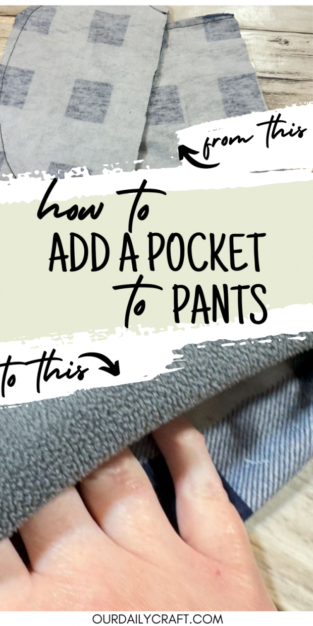 How to Add Pockets to Pants - Our Daily Craft