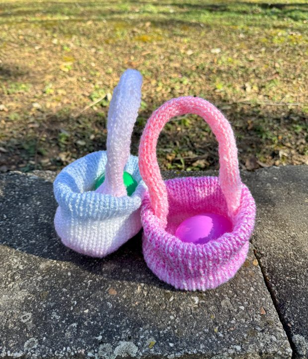 Sentro Easter Basket Knitting Pattern - Our Daily Craft