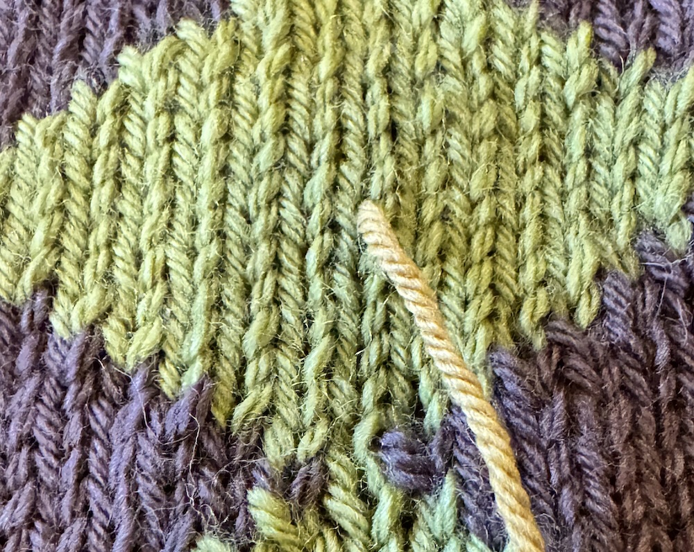 Add Duplicate Stitch to Knitting Projects - Our Daily Craft
