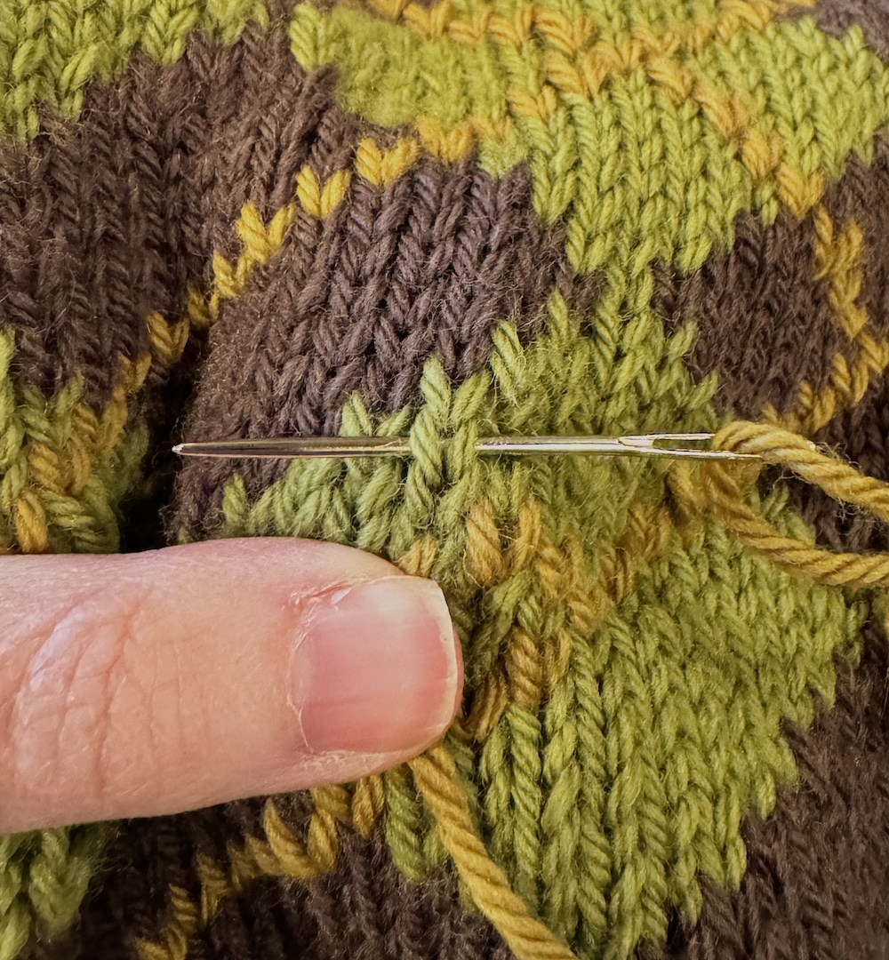 Add Duplicate Stitch to Knitting Projects - Our Daily Craft