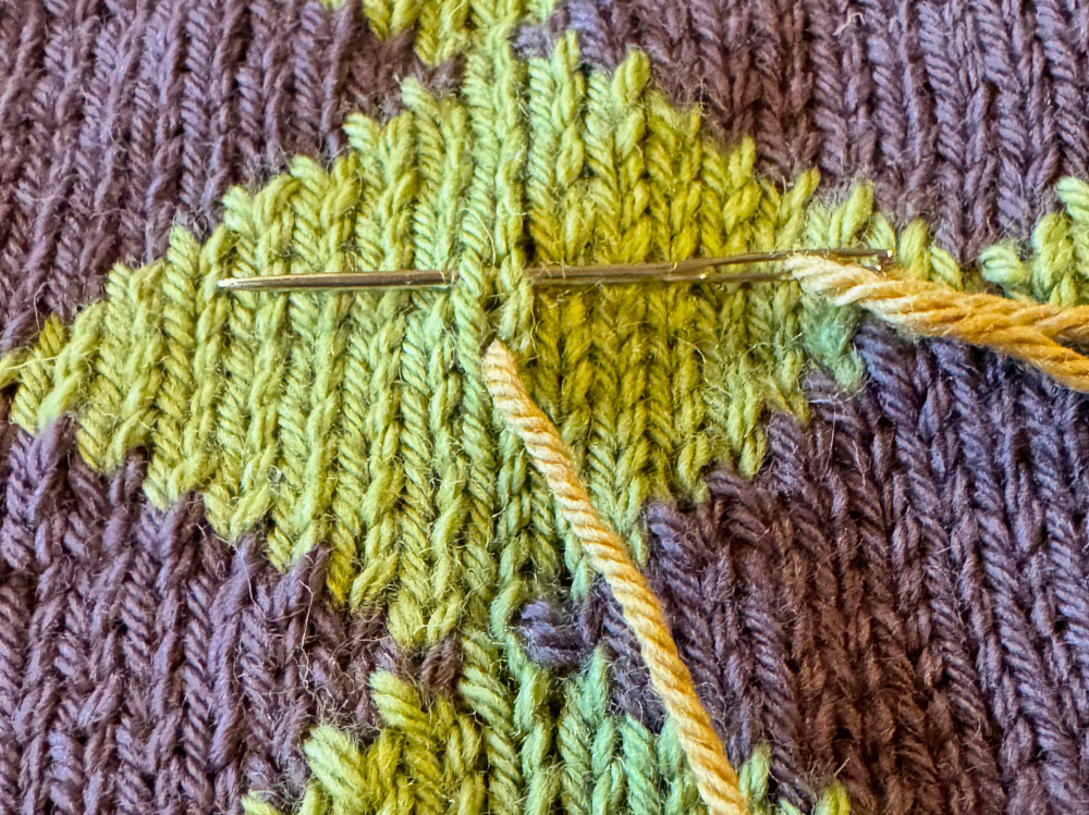 Add Duplicate Stitch to Knitting Projects - Our Daily Craft
