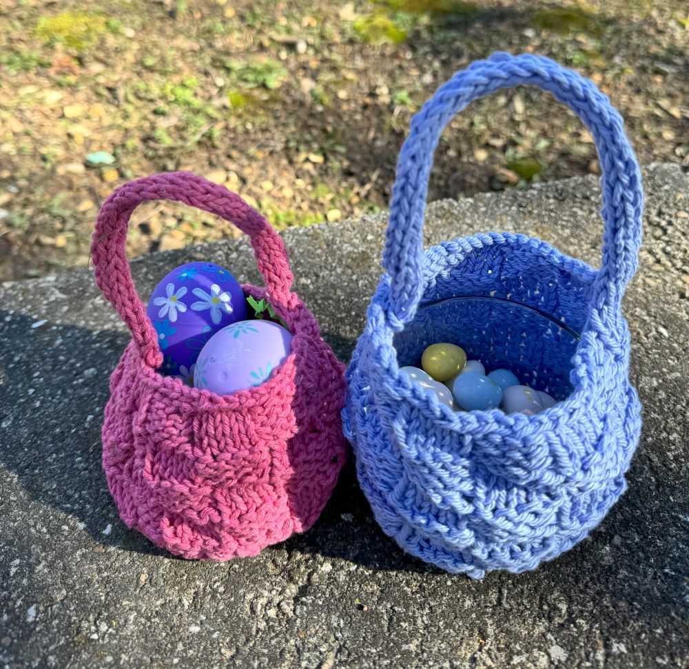 Little Easter Basket Knitting Pattern - Our Daily Craft