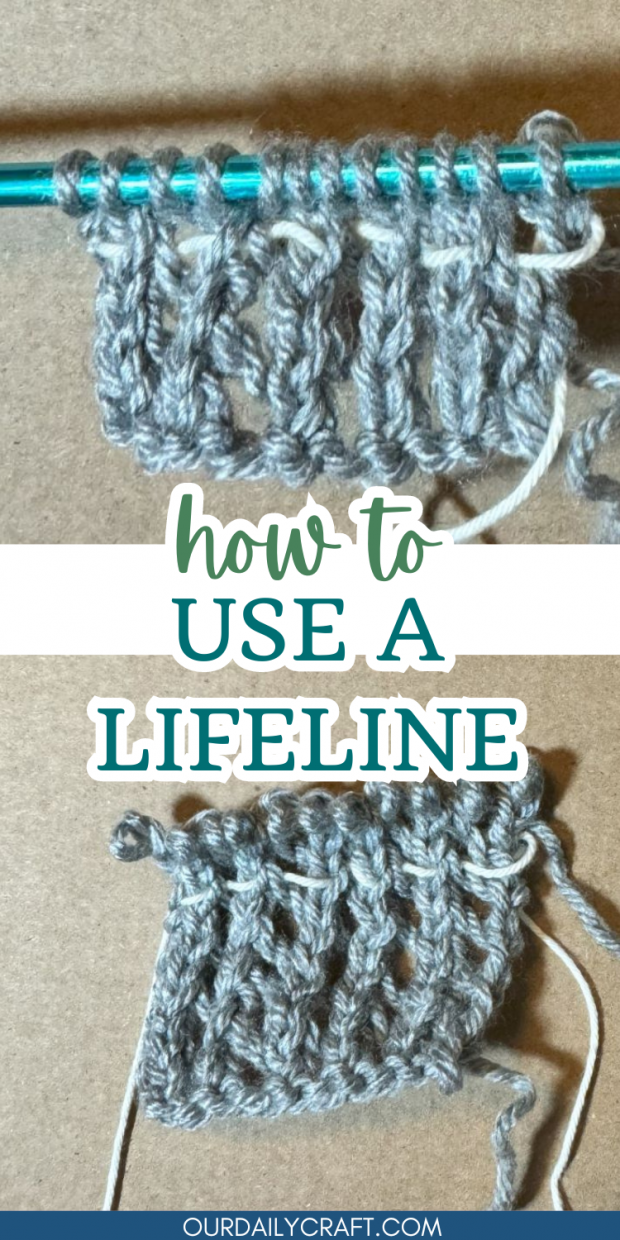 How to Use a Lifeline in Knitting - Our Daily Craft