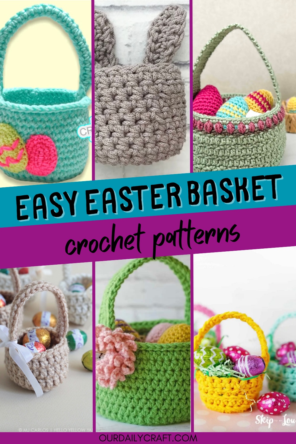 Crochet Easter Basket Patterns - Our Daily Craft