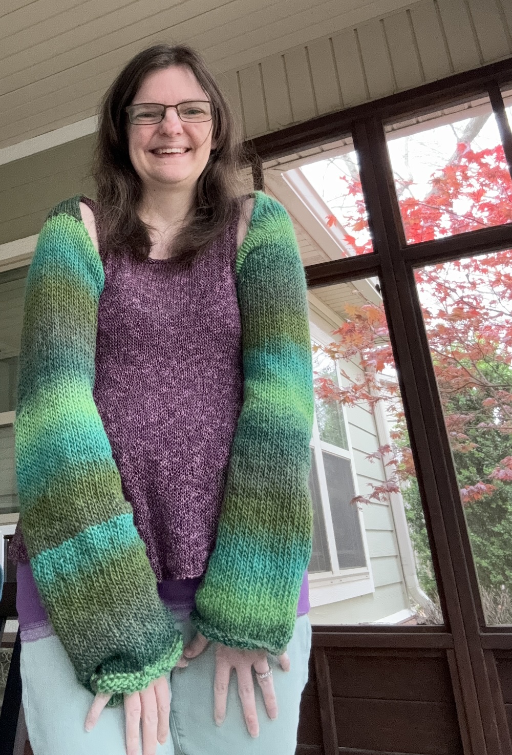 Sentro Knit Shrug - How to Knit a Shrug on a Circular Knitting Machine ...