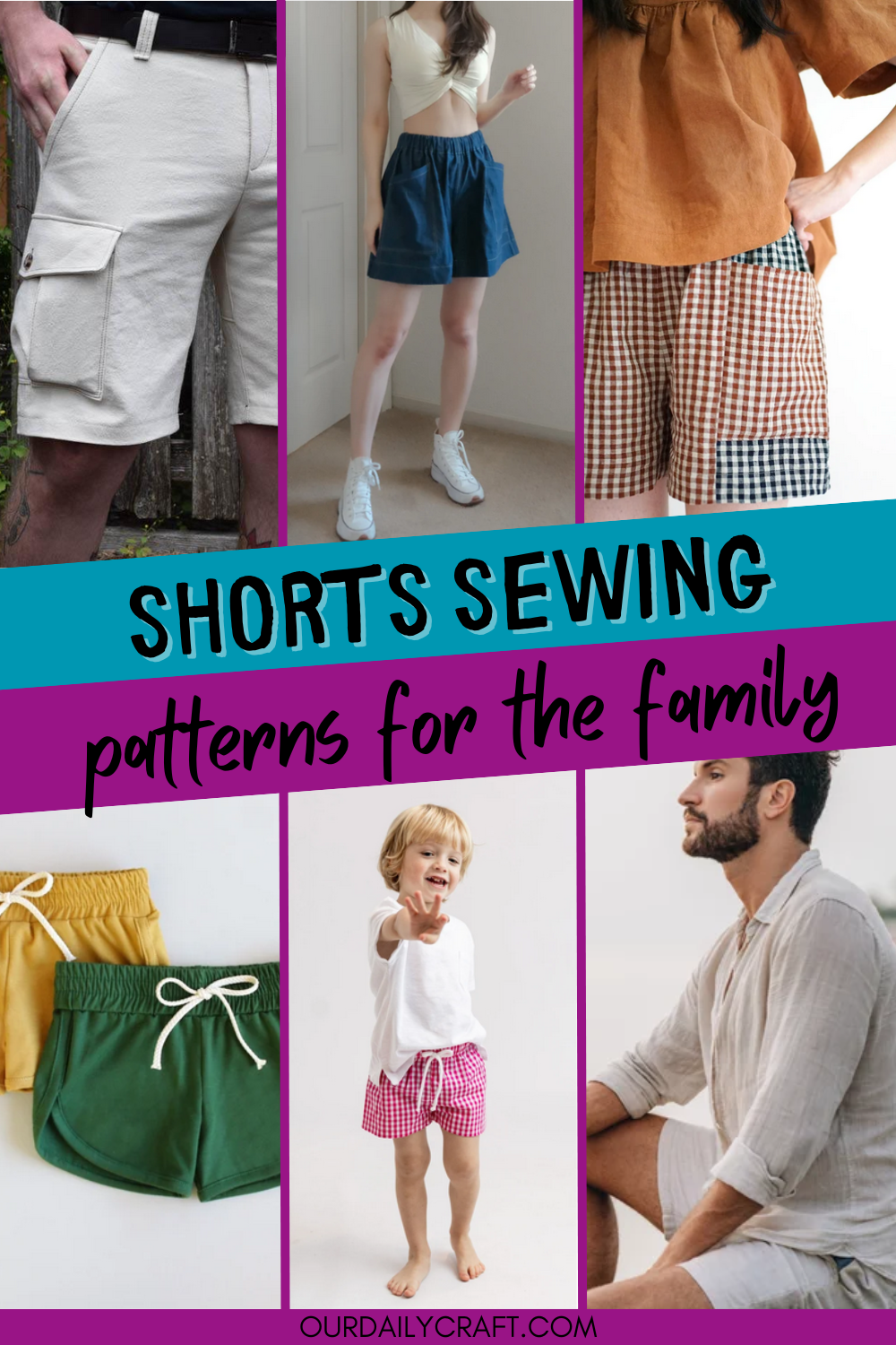 Easy Shorts Sewing Patterns - Our Daily Craft