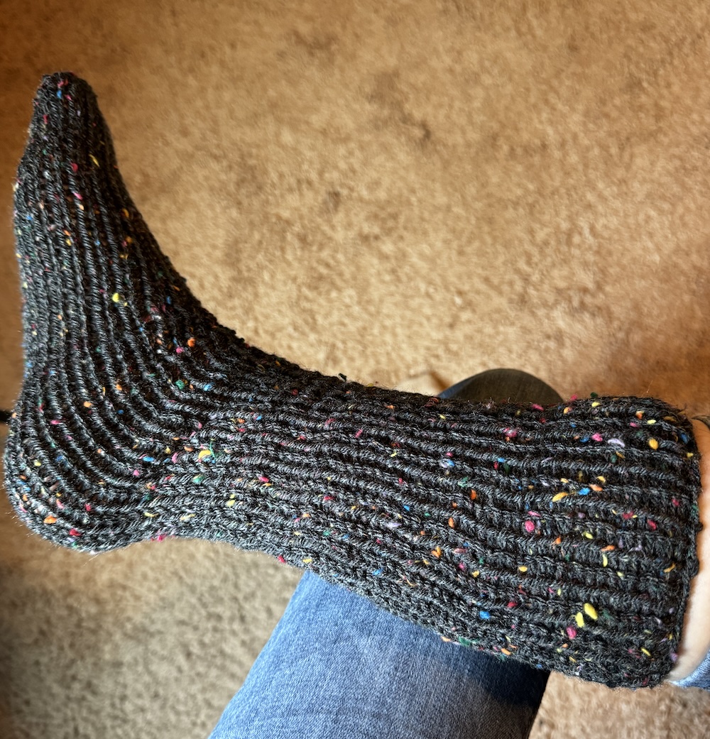 How to Knit Socks on a Circular Knitting Machine - Our Daily Craft