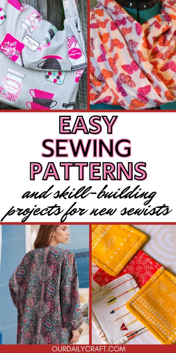 Easy Sewing Patterns for Beginners - Our Daily Craft