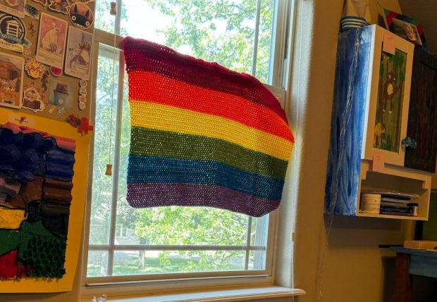 Crocheted Pride Flag Pattern - Our Daily Craft