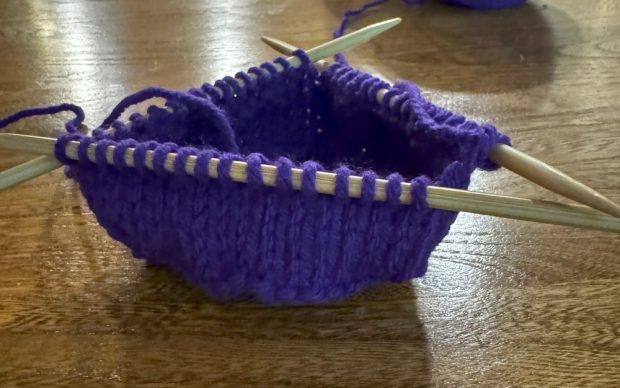 Rainbow Water Bottle Carrier Knitting Pattern - Our Daily Craft