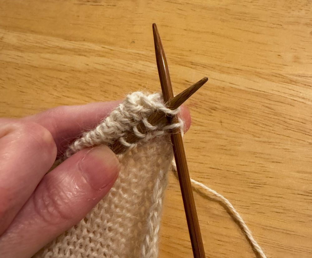 Knit a Folded Hem - Our Daily Craft